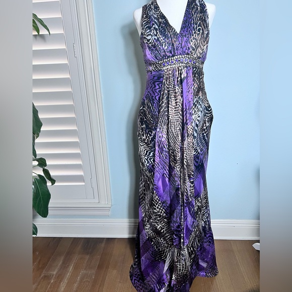 Ignite Evenings | Dresses | Ignite Evenings 6p Purple Animal Print ...
